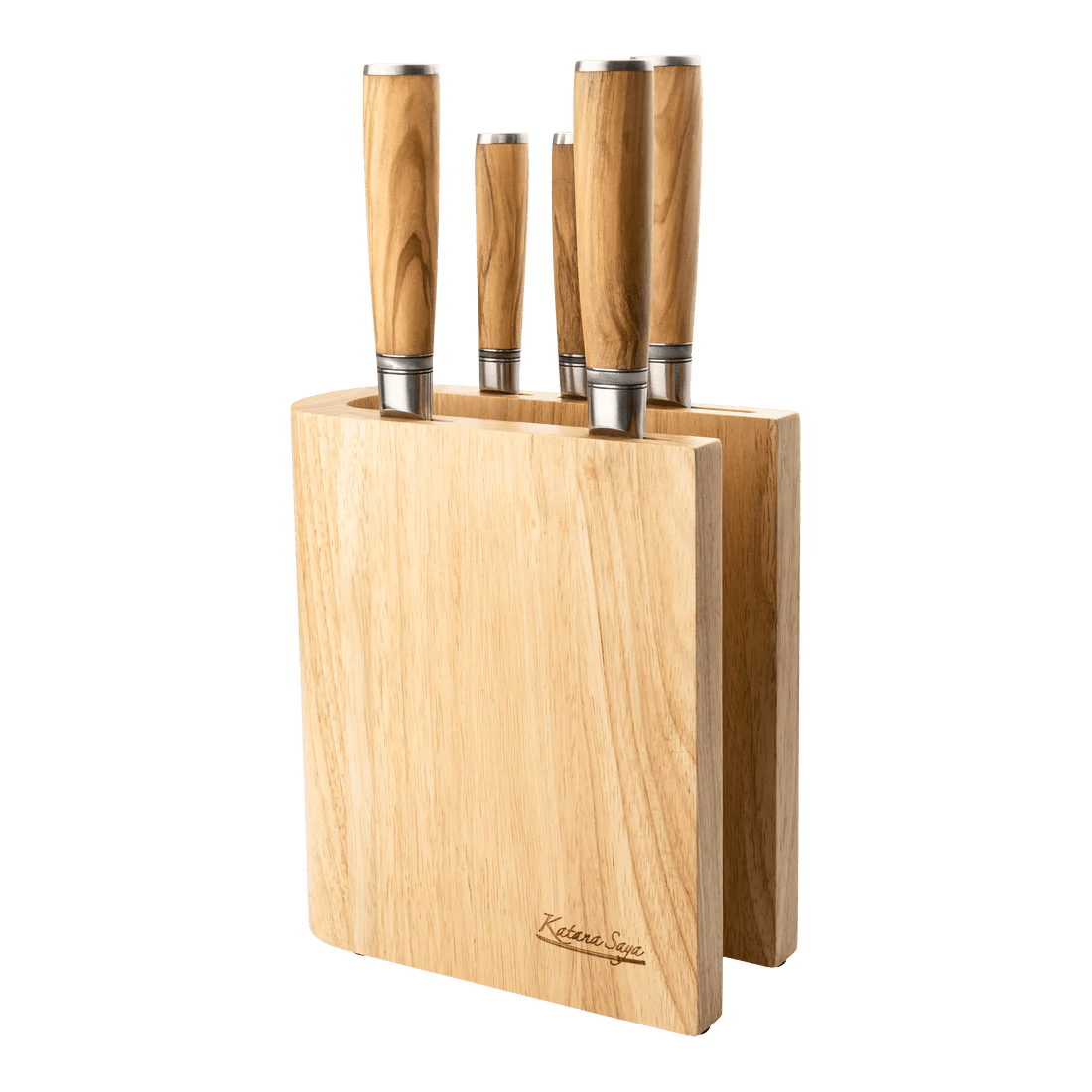 Katana Saya 6pc Knife Block Set